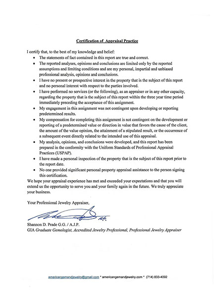 Oregon Sunstone Appraisers, Biography, Contacts, Certificates