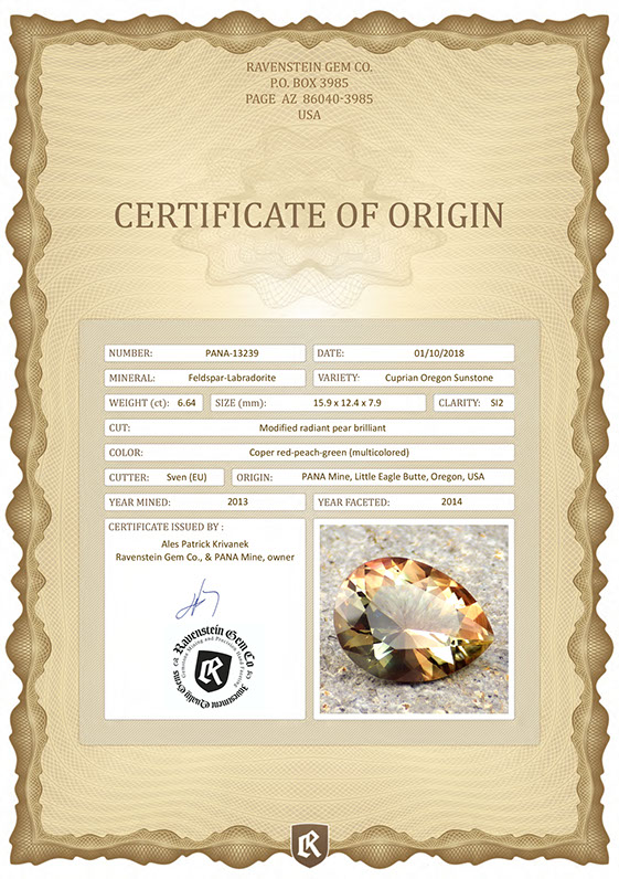 Oregon Sunstone Appraisers, Biography, Contacts, Certificates
